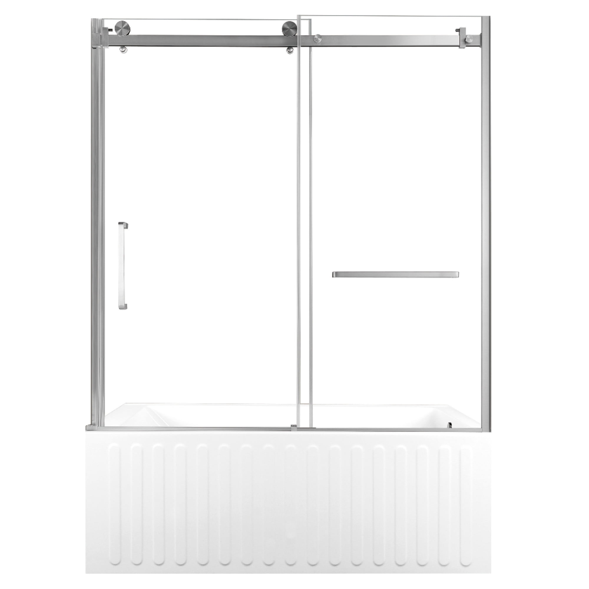 Kingston Brass KVTDE603121R8 60-Inch Acrylic Rectangular 3-Wall Alcove ...