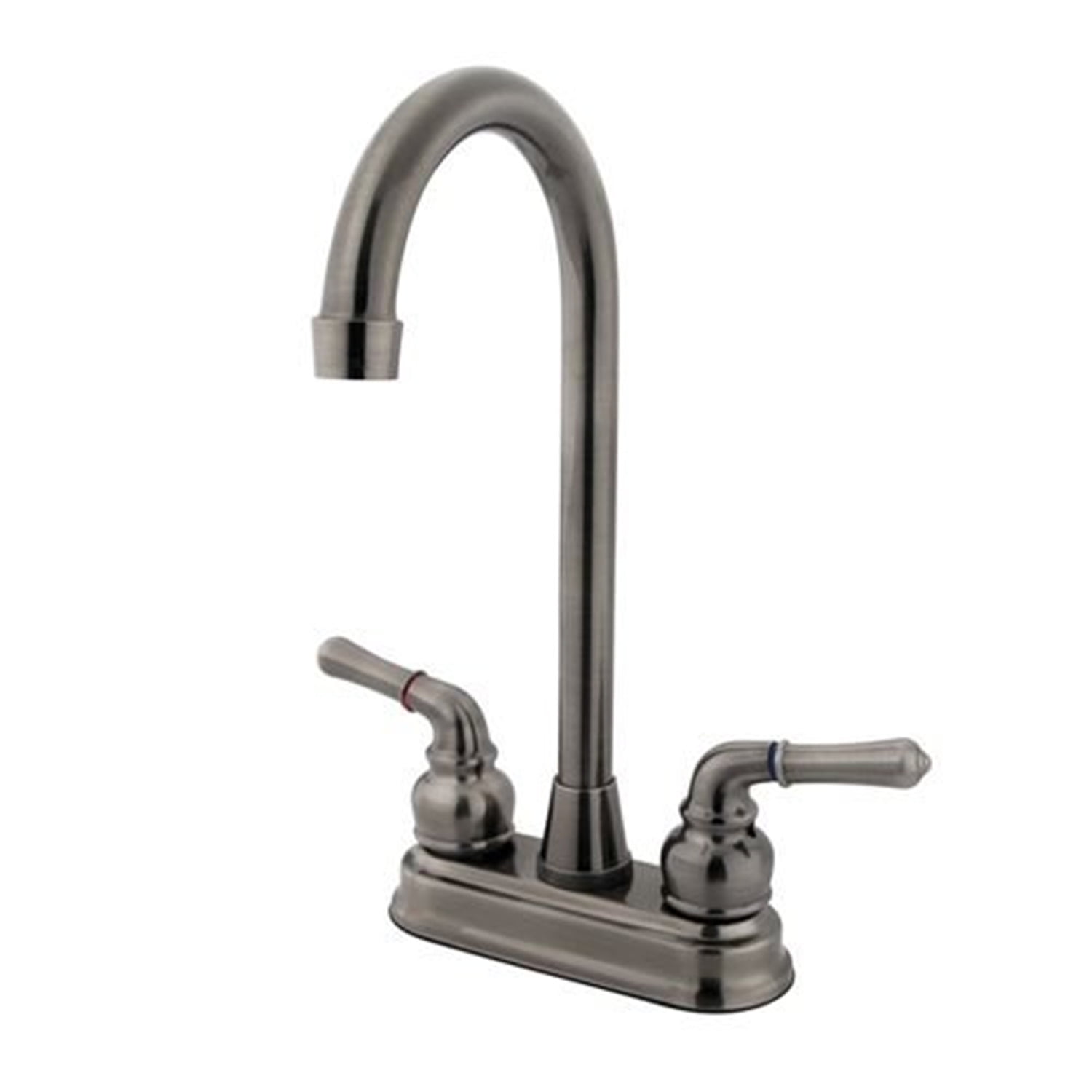 Kingston Brass Magellan Two Handle 4" Centerset High-Arch Bar Faucet ...