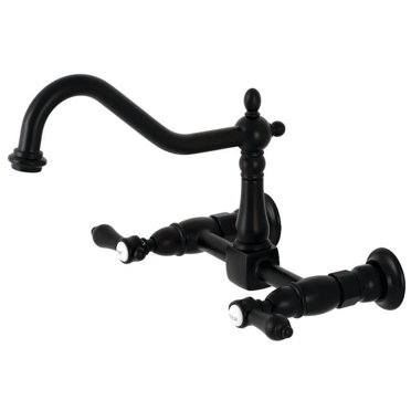 Kingston Brass Gs127.Px Heritage 1.8 GPM Widespread Bridge Pull Down Kitchen Faucet - - Walmart.com