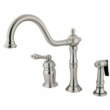 Kingston Brass Ks124.Axbs Heritage 1.8 GPM Widespread Bridge Kitchen Faucet - Copper - Walmart.com