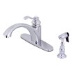 Kingston Brass Gs127.Px Heritage 1.8 GPM Widespread Bridge Pull Down Kitchen Faucet - - Walmart.com