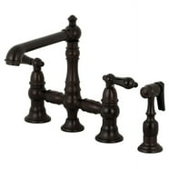 Kingston Brass Gs127.Px Heritage 1.8 GPM Widespread Bridge Pull Down Kitchen Faucet - - Walmart.com