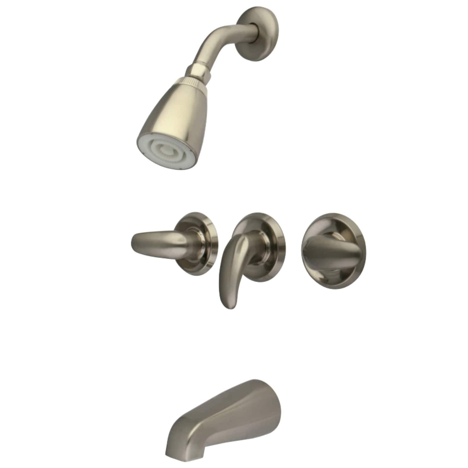 Kingston Brass Legacy Brass Brushed Nickel Shower Faucet - Walmart.com