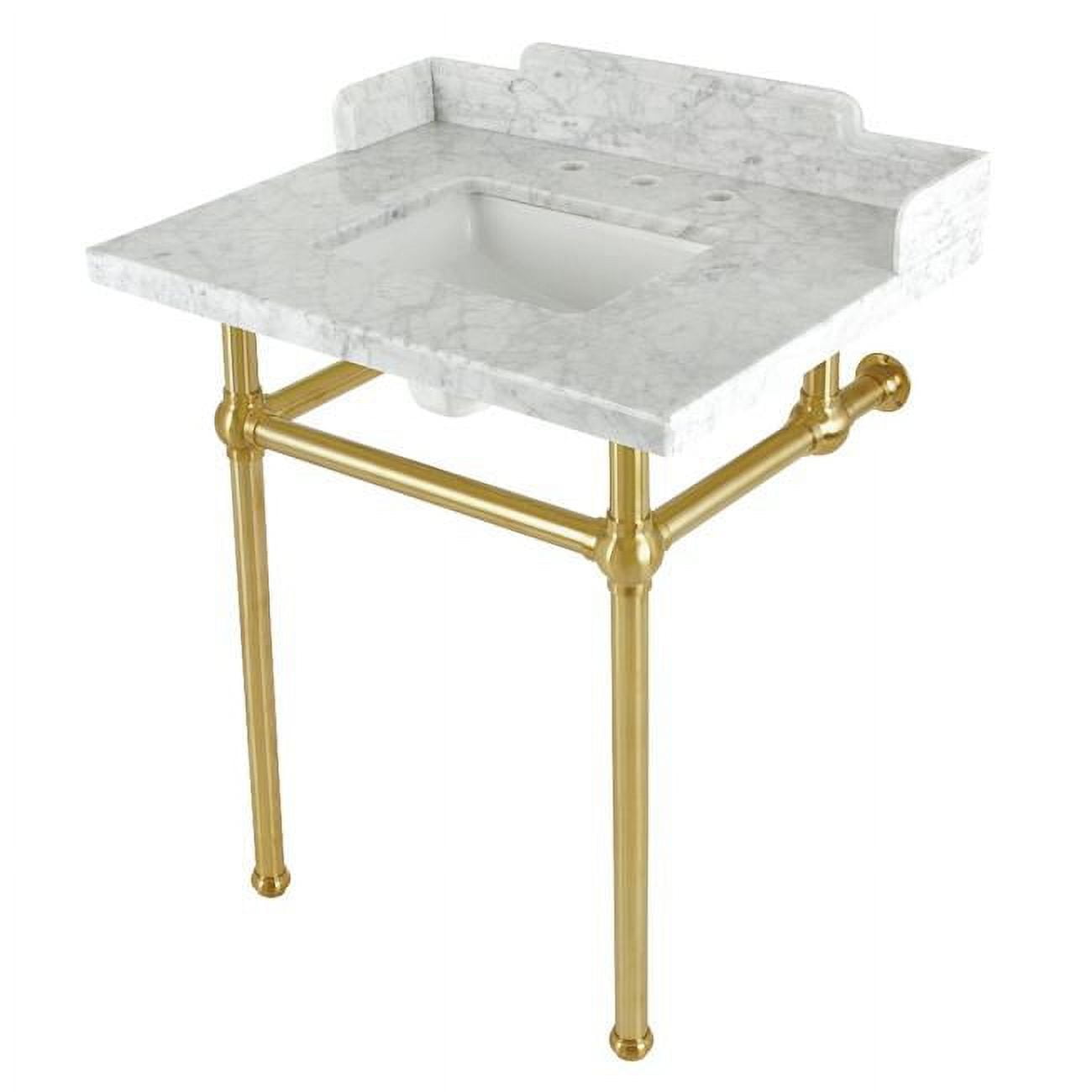Kingston Brass Lms30mbsq Pemberton 30" Single Rectangular Basin Console ...
