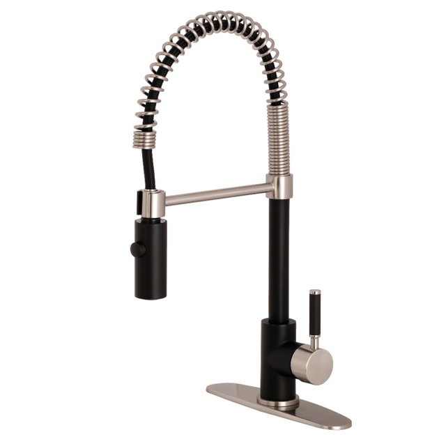 Kingston Brass Ls877.Dkl Kaiser 1.8 GPM Single Hole Pre-Rinse Pull Down ...