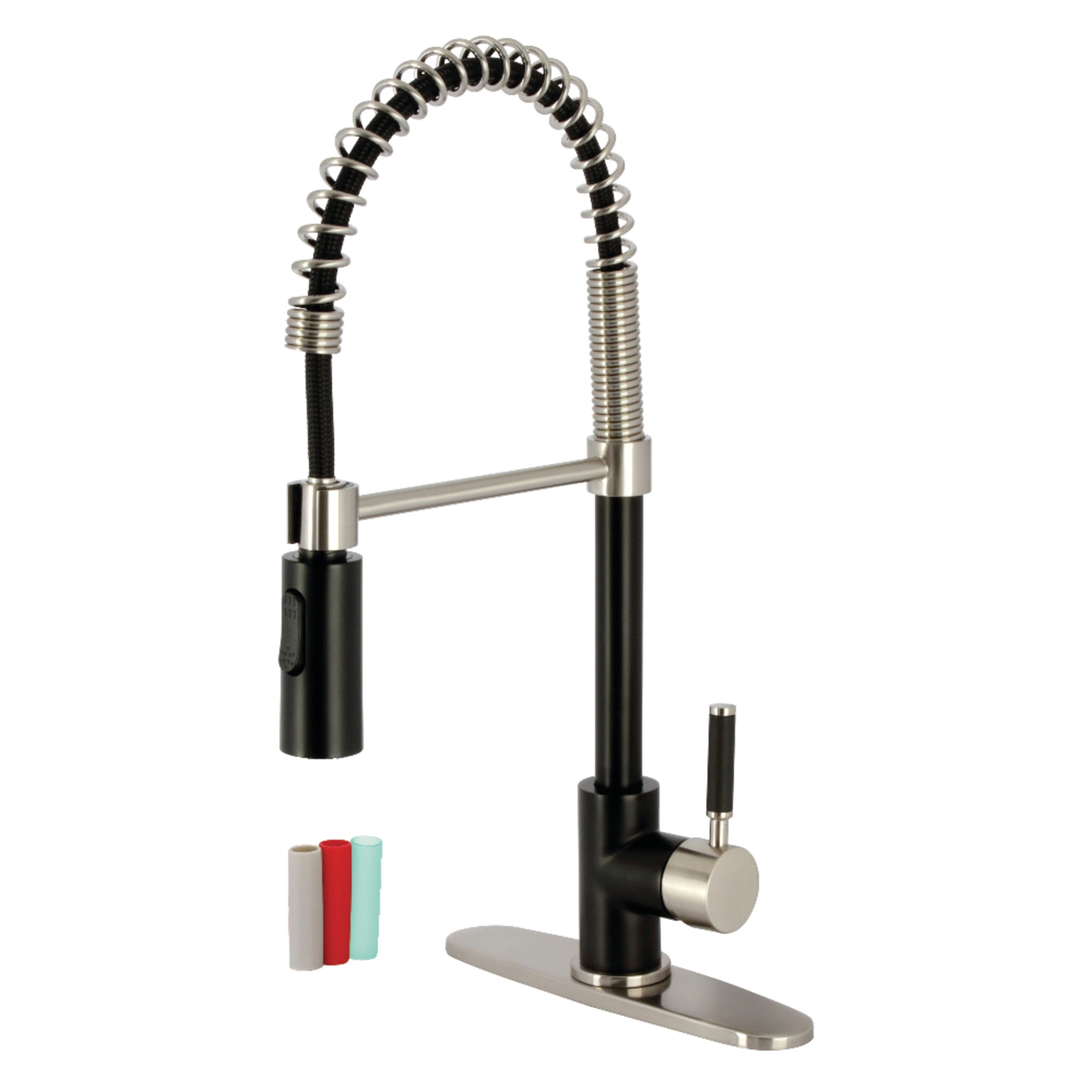 Gourmetier LS8779DKL Kaiser Single-Handle Deck-Mount Pre-Rinse Kitchen ...