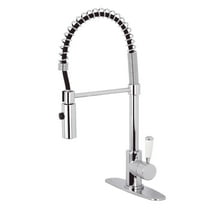 Kingston Brass Ls877.Dkl Kaiser 1.8 GPM Single Hole Pre-Rinse Pull Down ...