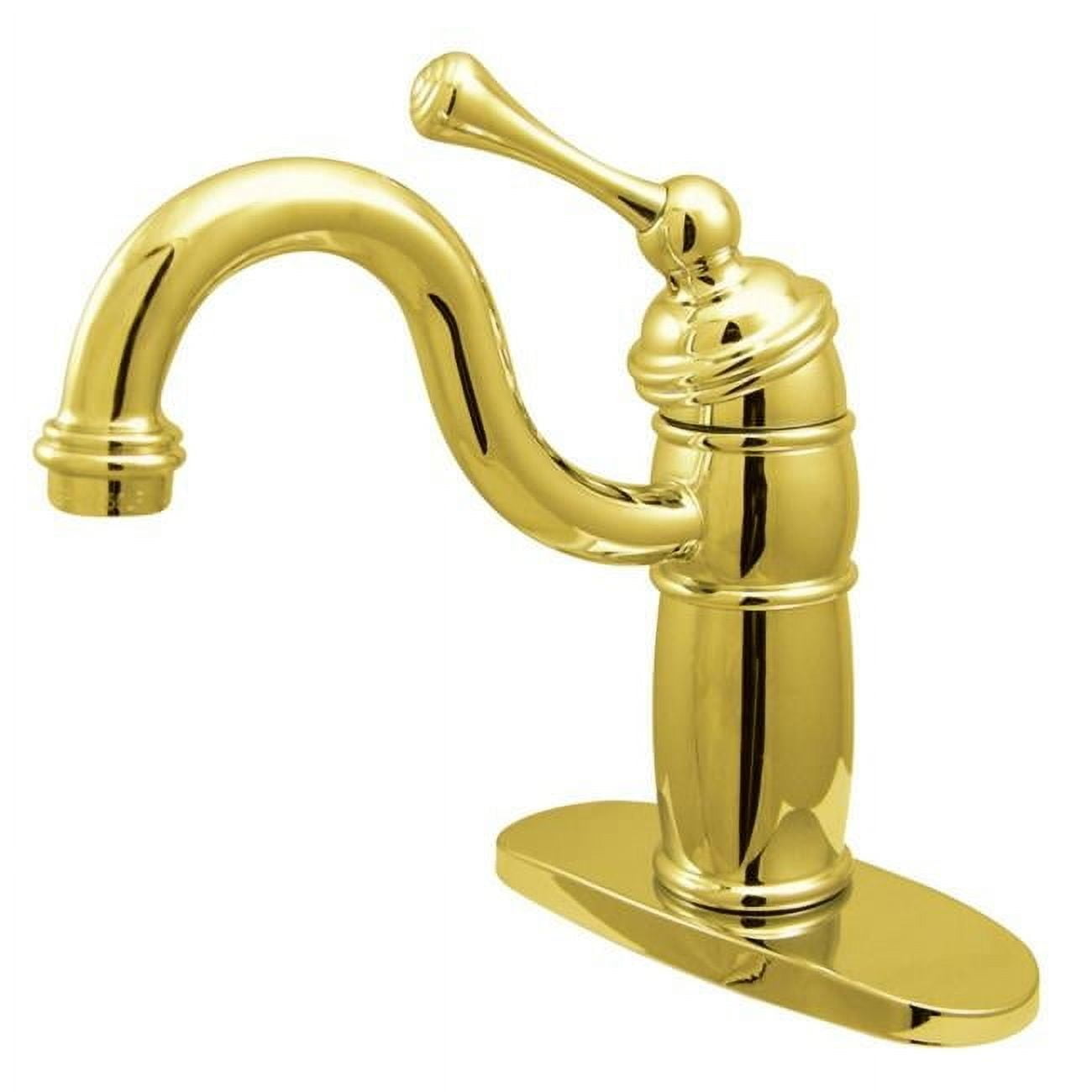 Kingston Brass Mono Block Bar Faucet with Grid Strainer - Polished ...