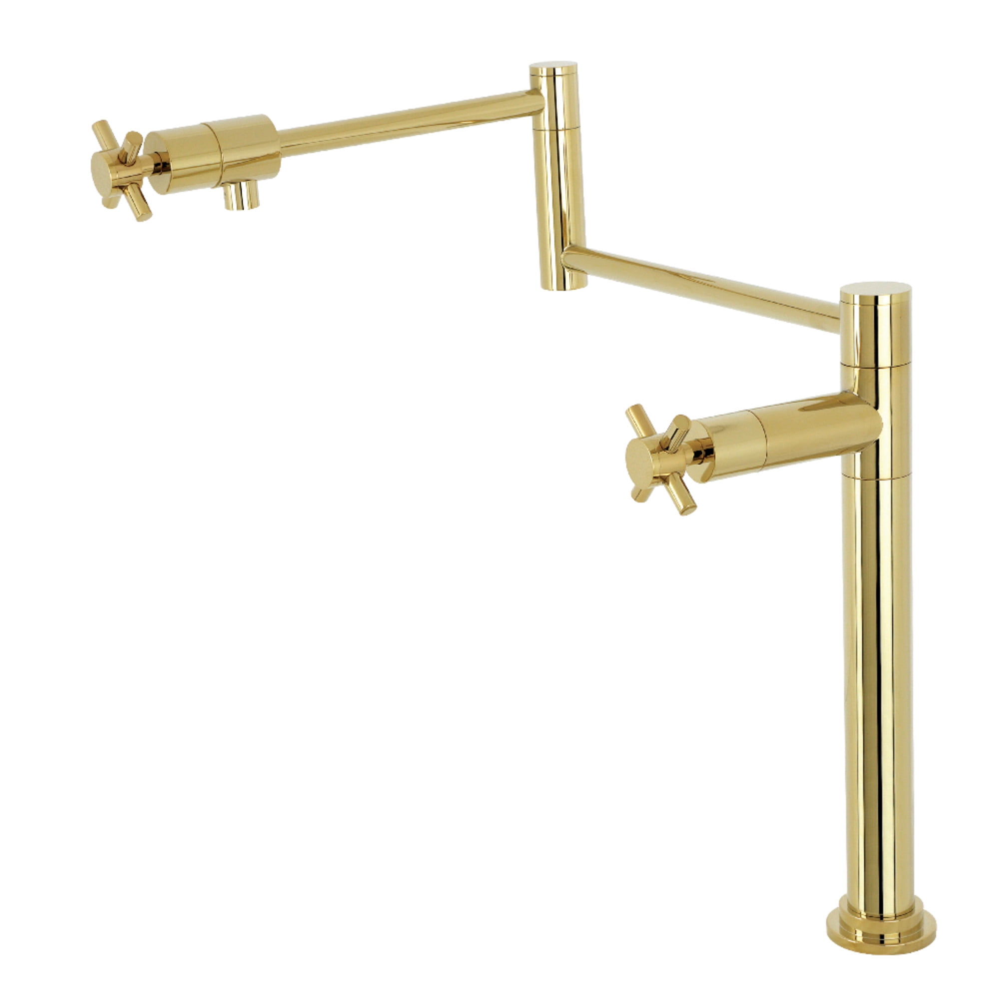 Kingston Brass KS4702DX Concord Deck Mount Pot Filler Faucet, Polished ...