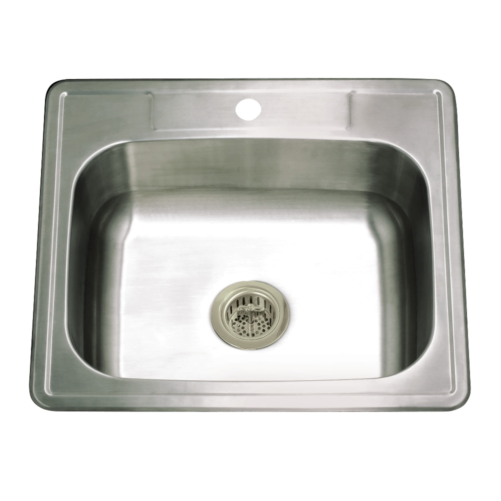 Kingston Brass Studio KGKTS2522818 25" Stainless Steel Self-Rimming ...