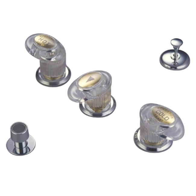 Kingston Brass Three Handle Bidet Faucet with Brass Pop-up - Walmart.com