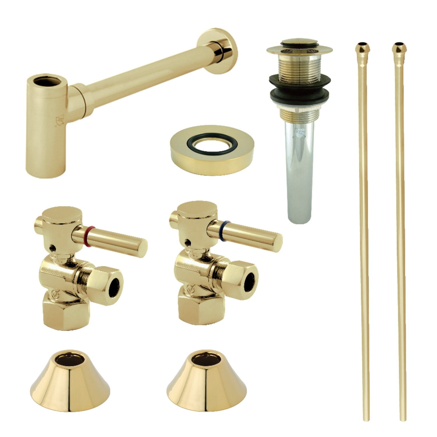 Kingston Brass Trimscape Plumbing Sink Trim Kit with Bottle Trap and ...
