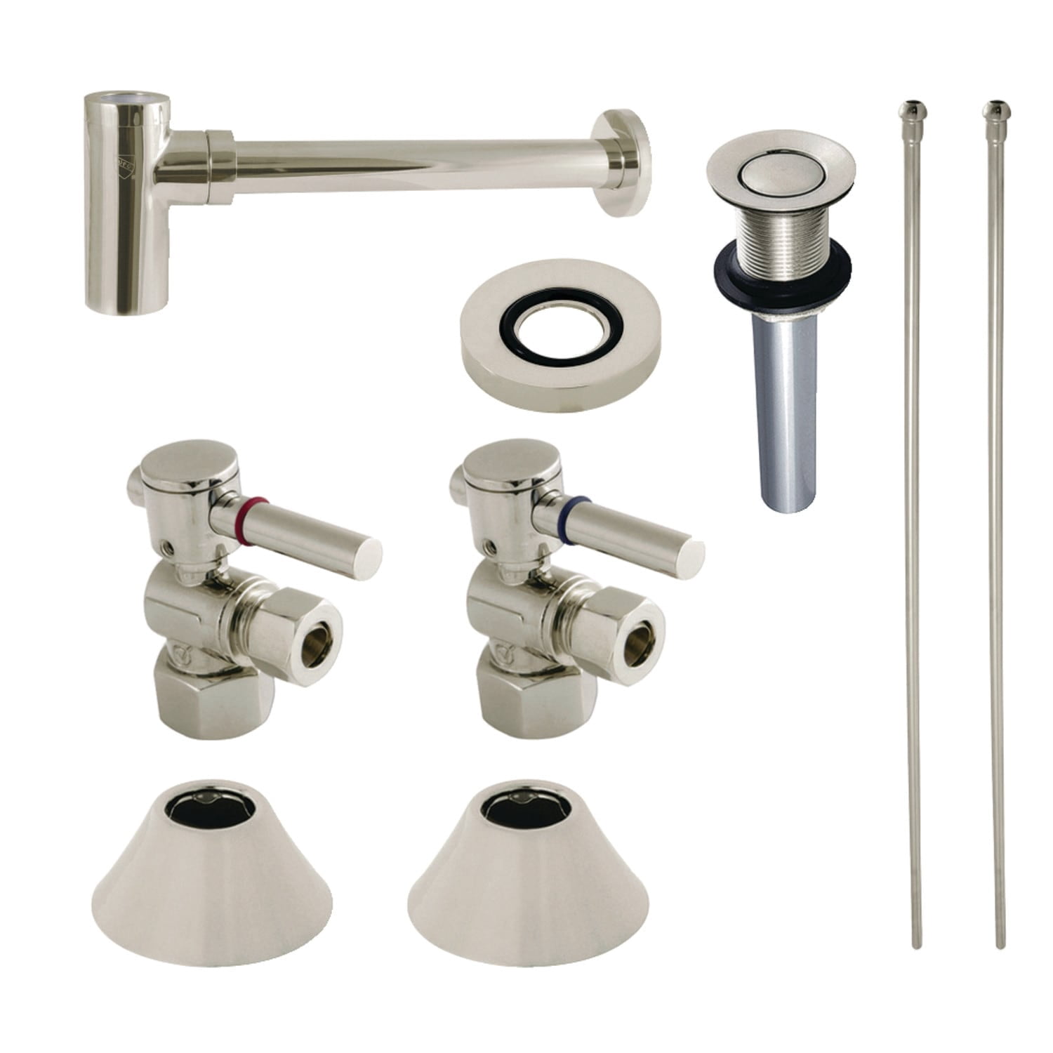 Kingston Brass Trimscape Plumbing Sink Trim Kit with Bottle Trap and ...