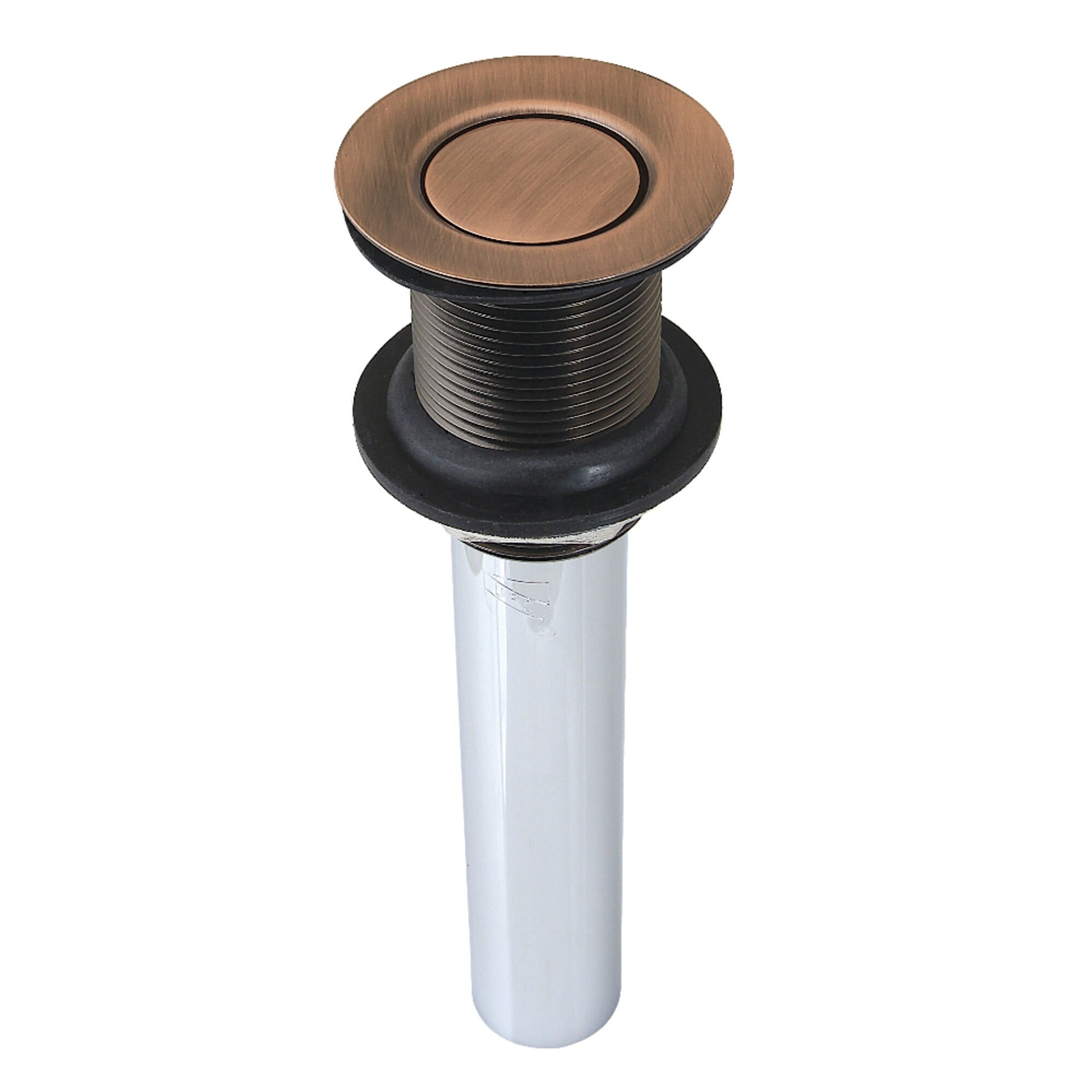 Kingston Brass Trimscape Push Pop-Up Drain without Overflow Antique ...