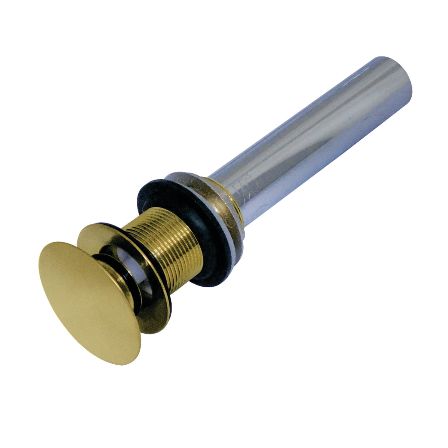 Kingston Brass Trimscape Push Pop-Up Drain without Overflow Brushed ...