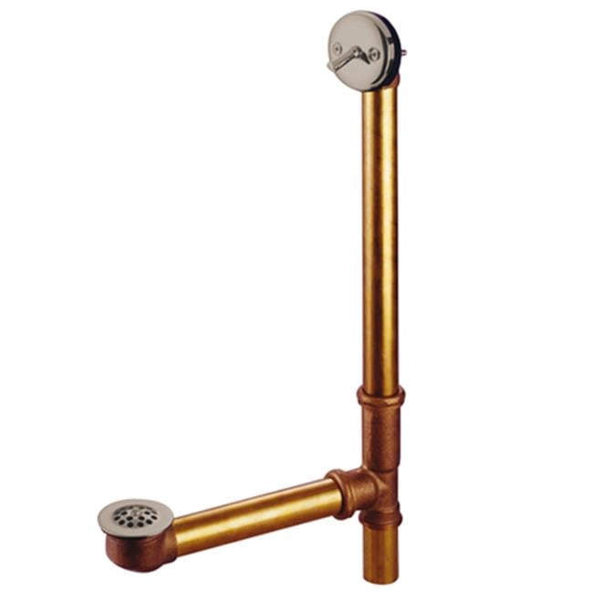 Kingston Brass Trip Lever Waste & Overflow with Grid - Satin Nickel ...