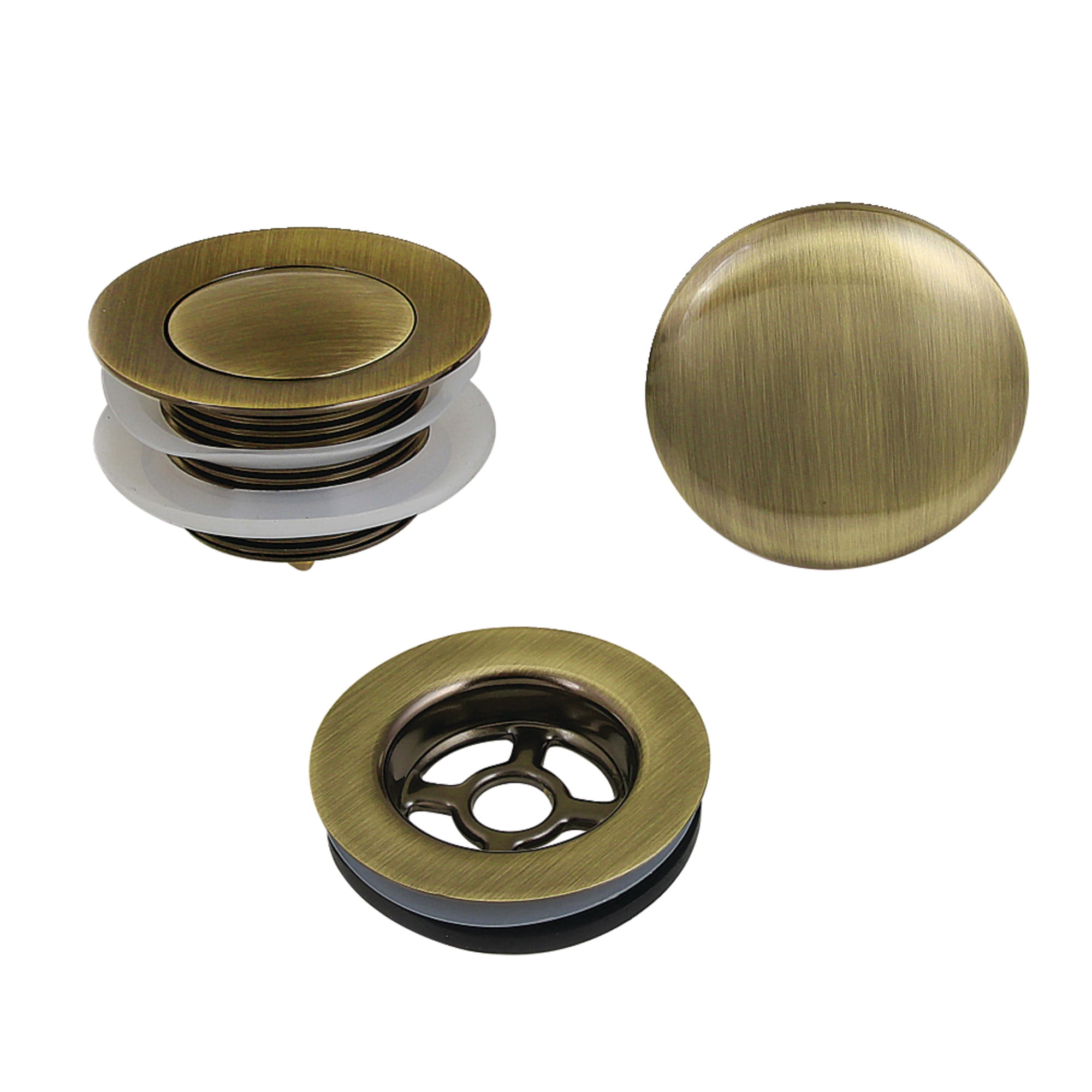 Kingston Brass VTDETRIM3 Trimscape Toe Touch Tub Drain Trim Kit with ...