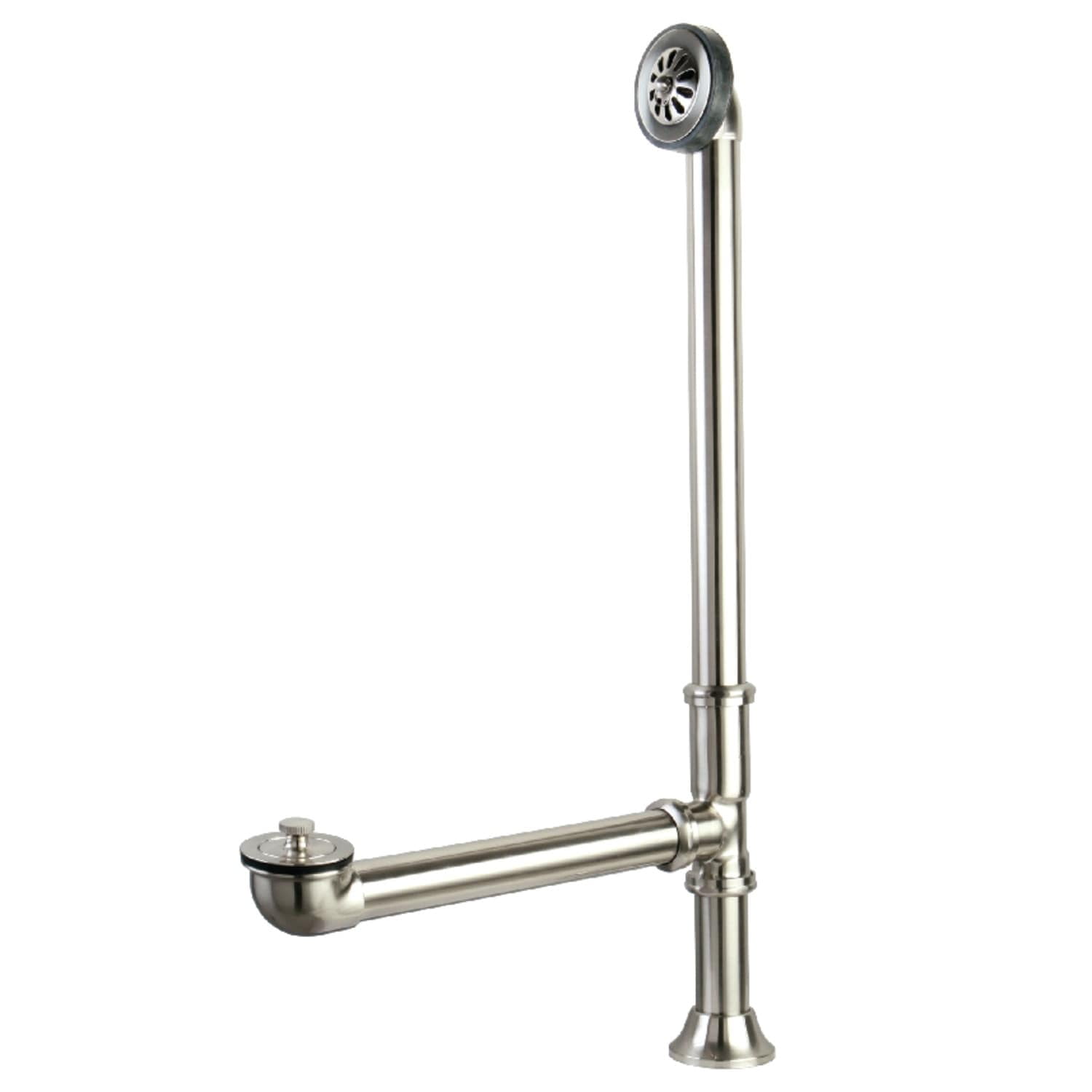 Kingston Brass Vintage Clawfoot Tub Drain Brushed Nickel - Walmart.com