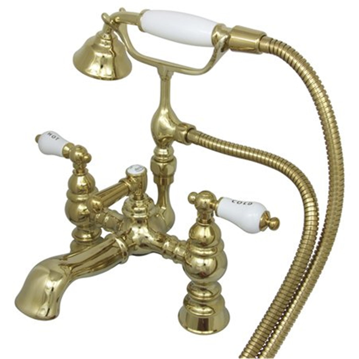 Kingston Brass CC1154T2 English Heritage Vintage Leg Tub Filler with ...