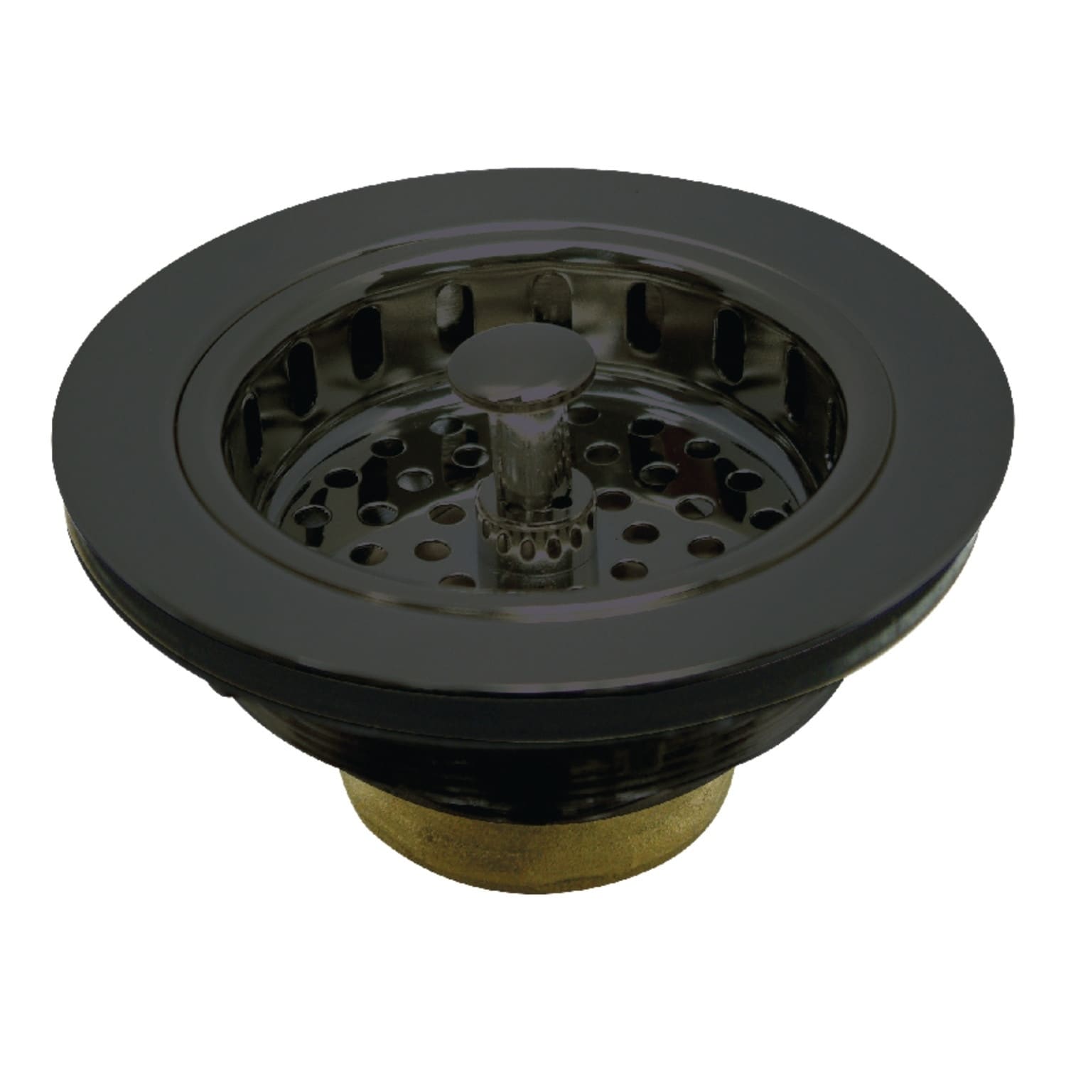 Kingston Brass Water Onyx Kitchen Sink Basket Strainer in Black ...