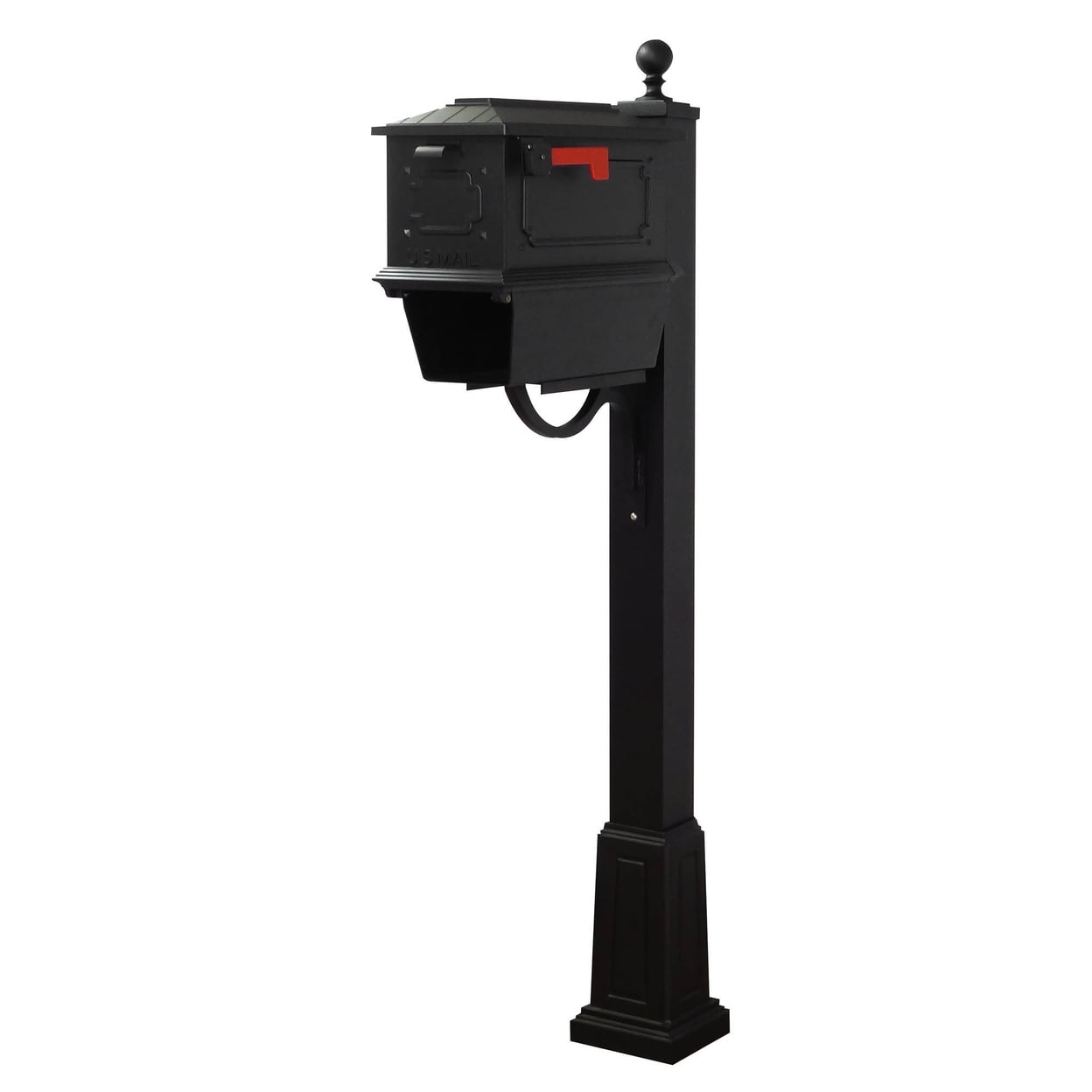 Kingston Curbside Mailbox with Newspaper Tube and Springfield Mailbox ...