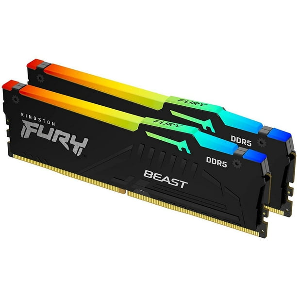 Kingston FURY Beast 64GB (2 x 32GB) 288-Pin PC RAM DDR5 6000 (PC5 48000) Memory (Desktop Memory ...