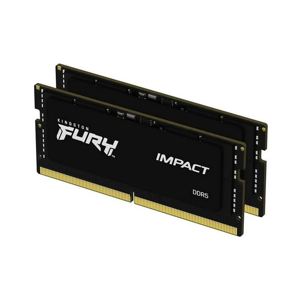 Kingston FURY Impact 16GB (2 x 8GB) 262-Pin DDR5 SO-DIMM DDR5 4800 (PC4 38400) Memory (Notebook ...
