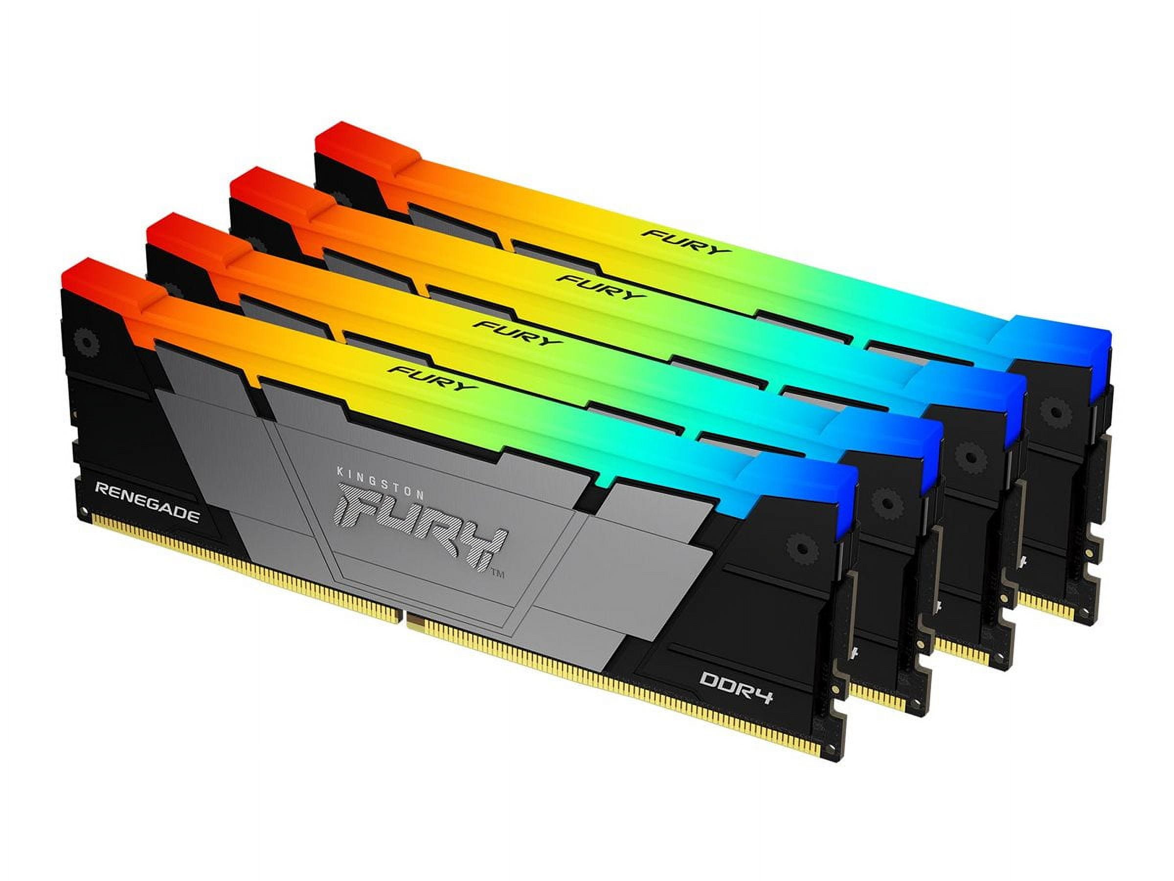 Kingston FURY Renegade 128GB (4 x 32GB) DDR4 SDRAM Memory Kit - Walmart ...
