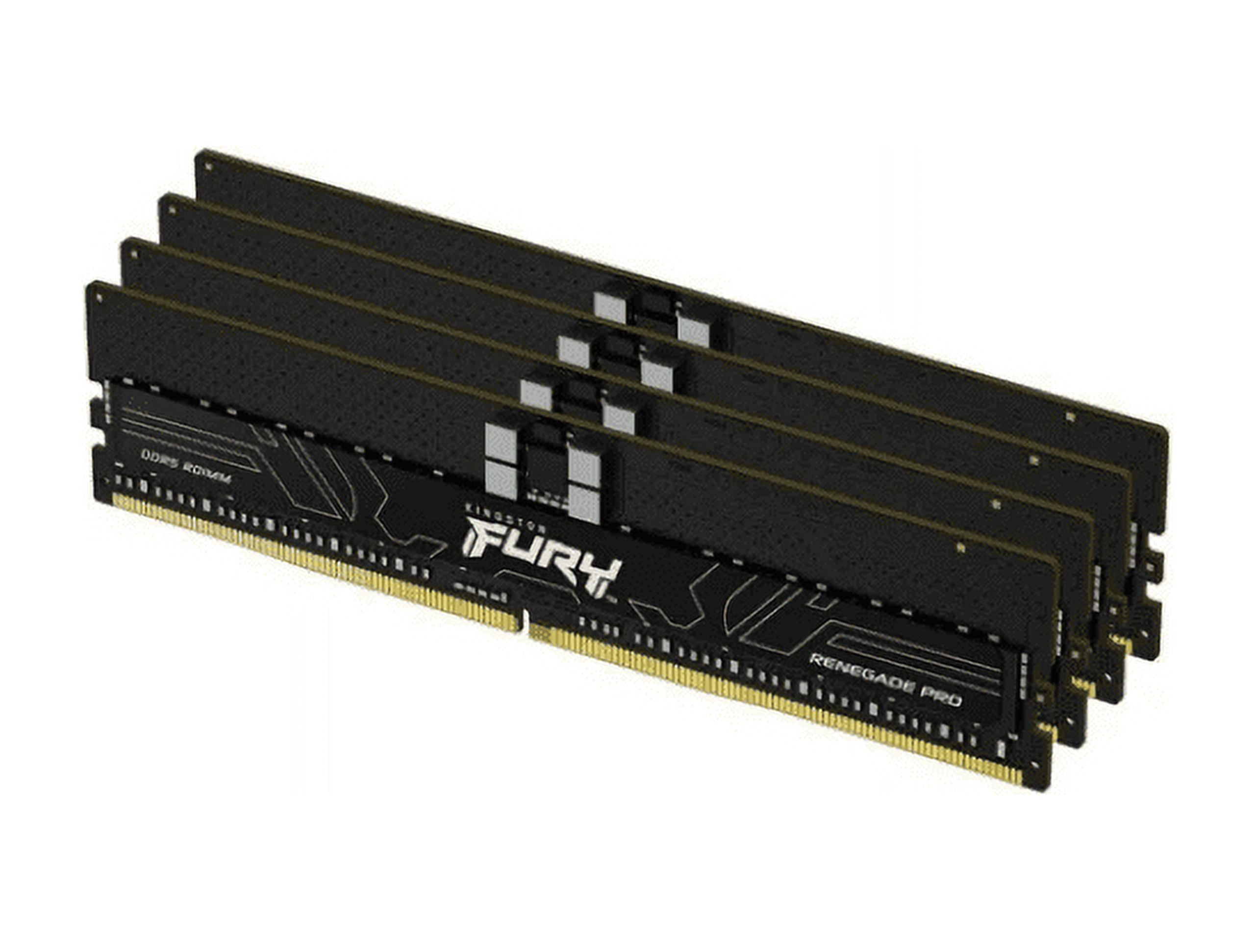 Kingston 128GB (4 x 32GB) DDR5 5600MT/s CL28 FURY Renegade Pro RDIMM Black EXPO - For ...