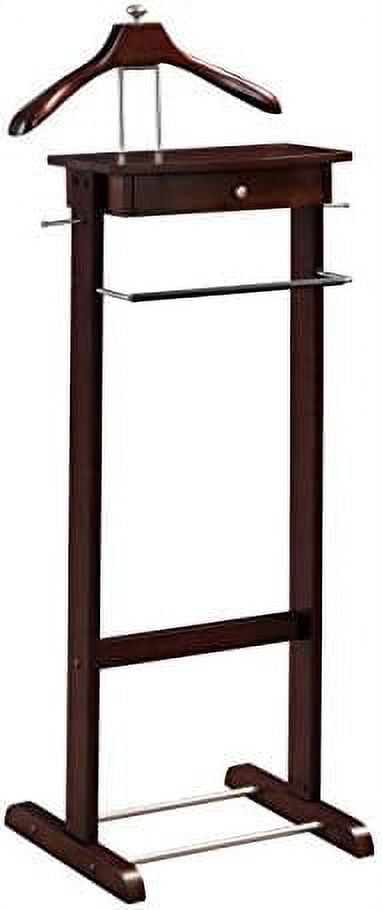 Kingston III Valet Stand with Drawer, Contour Hanger, Trouser Bar, Tie ...
