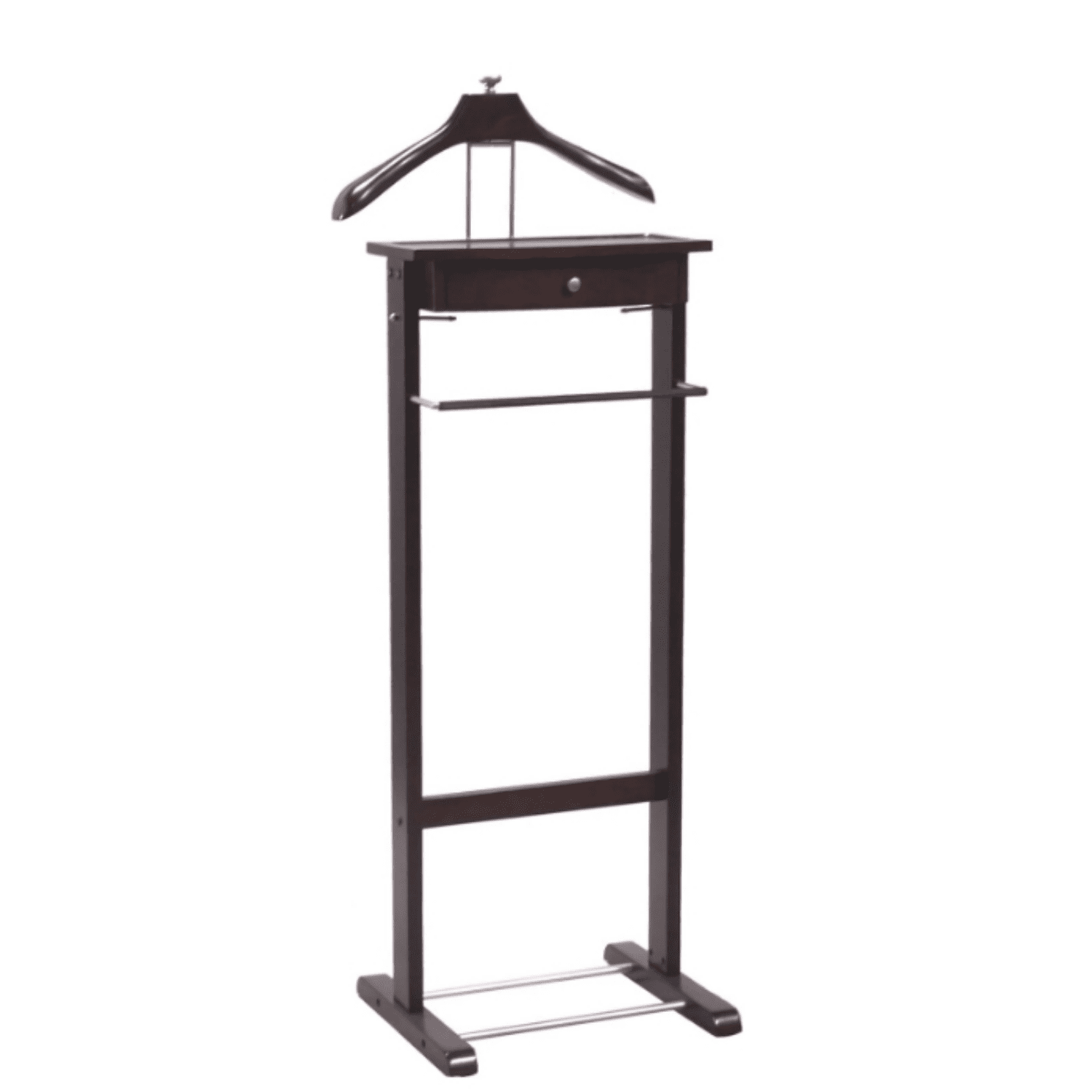 Kingston III Valet Stand with Drawer, Contour Hanger, Trouser Bar, Tie ...
