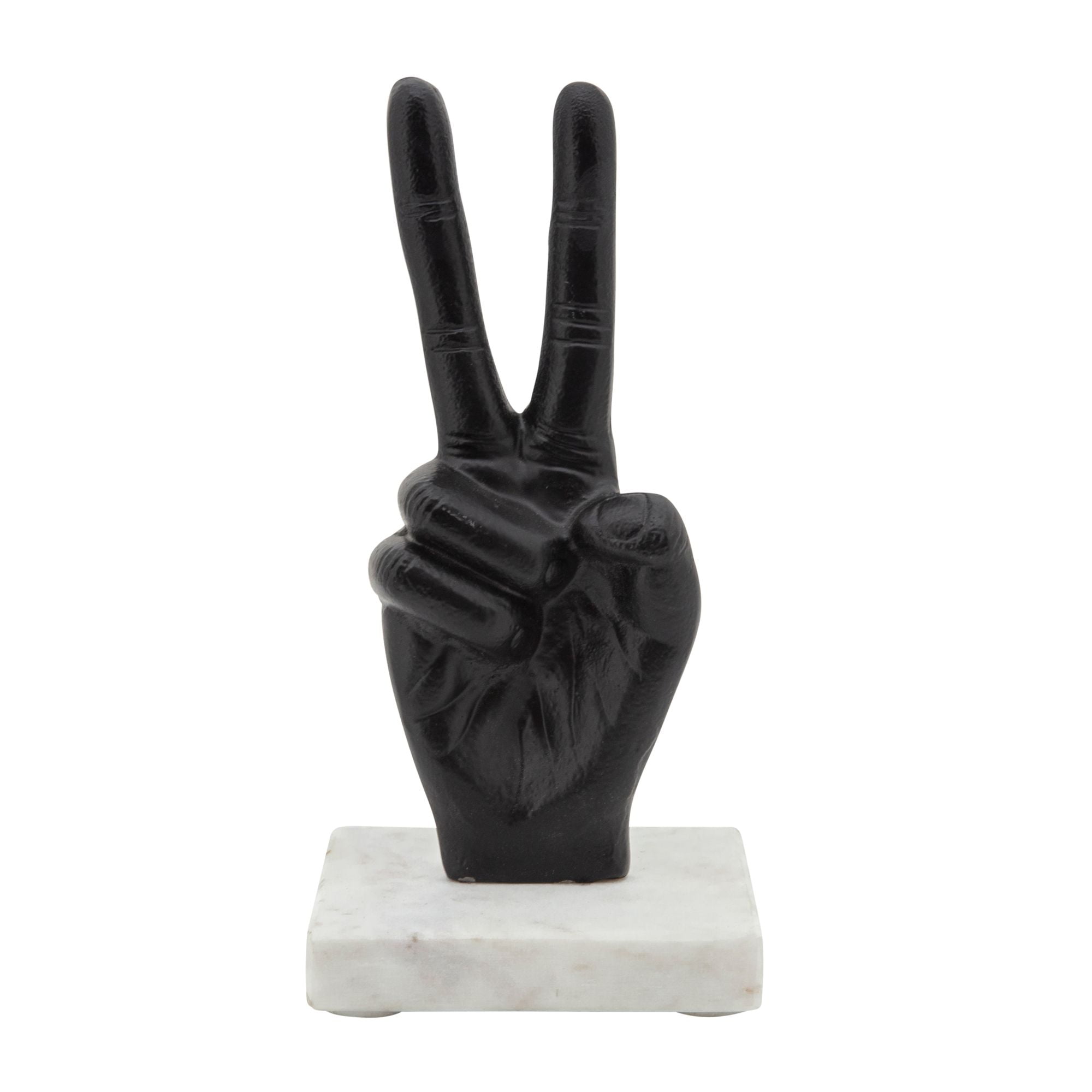 Peace Sign Hand Black