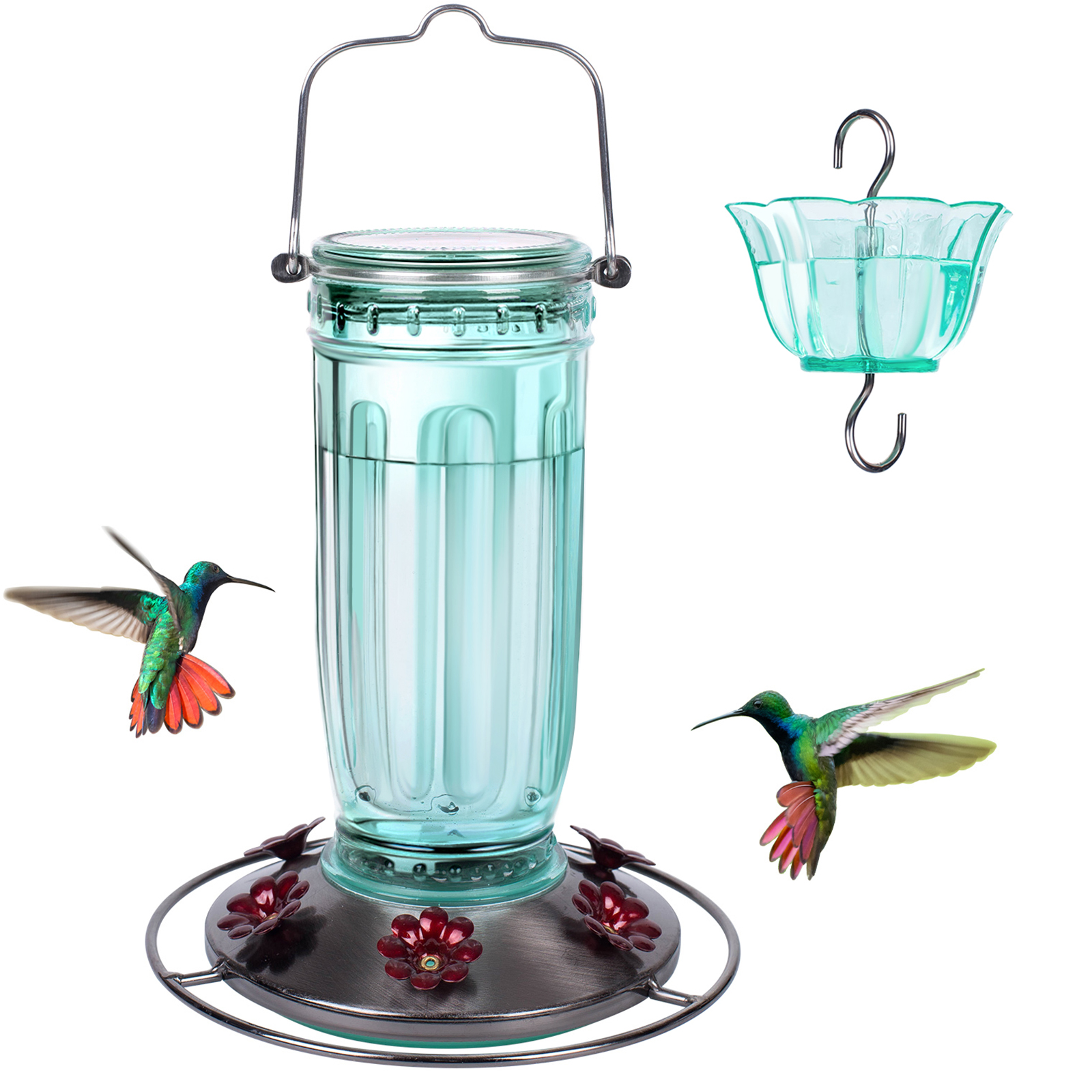 Perky-Pet Diamond Wine Top-Fill Glass Hummingbird Feeder - Walmart.com