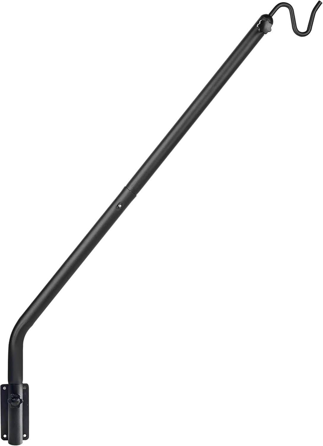 Kingsyard Heavy Duty Wall Mounted Deck Hook, 27"-39" Adjustable Metal ...