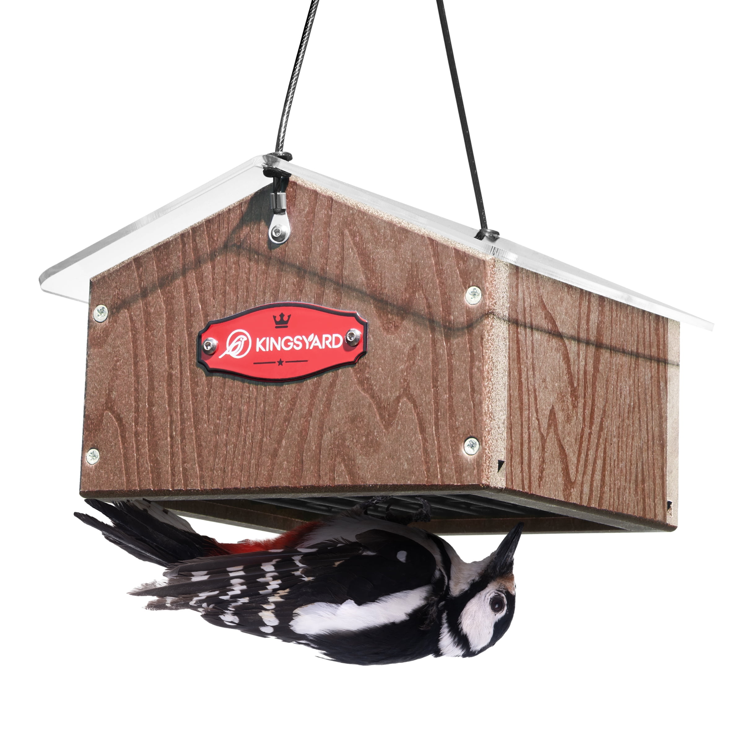 Kingsyard Upside Down Double Suet Feeder for Outside Hanging - Recycled ...