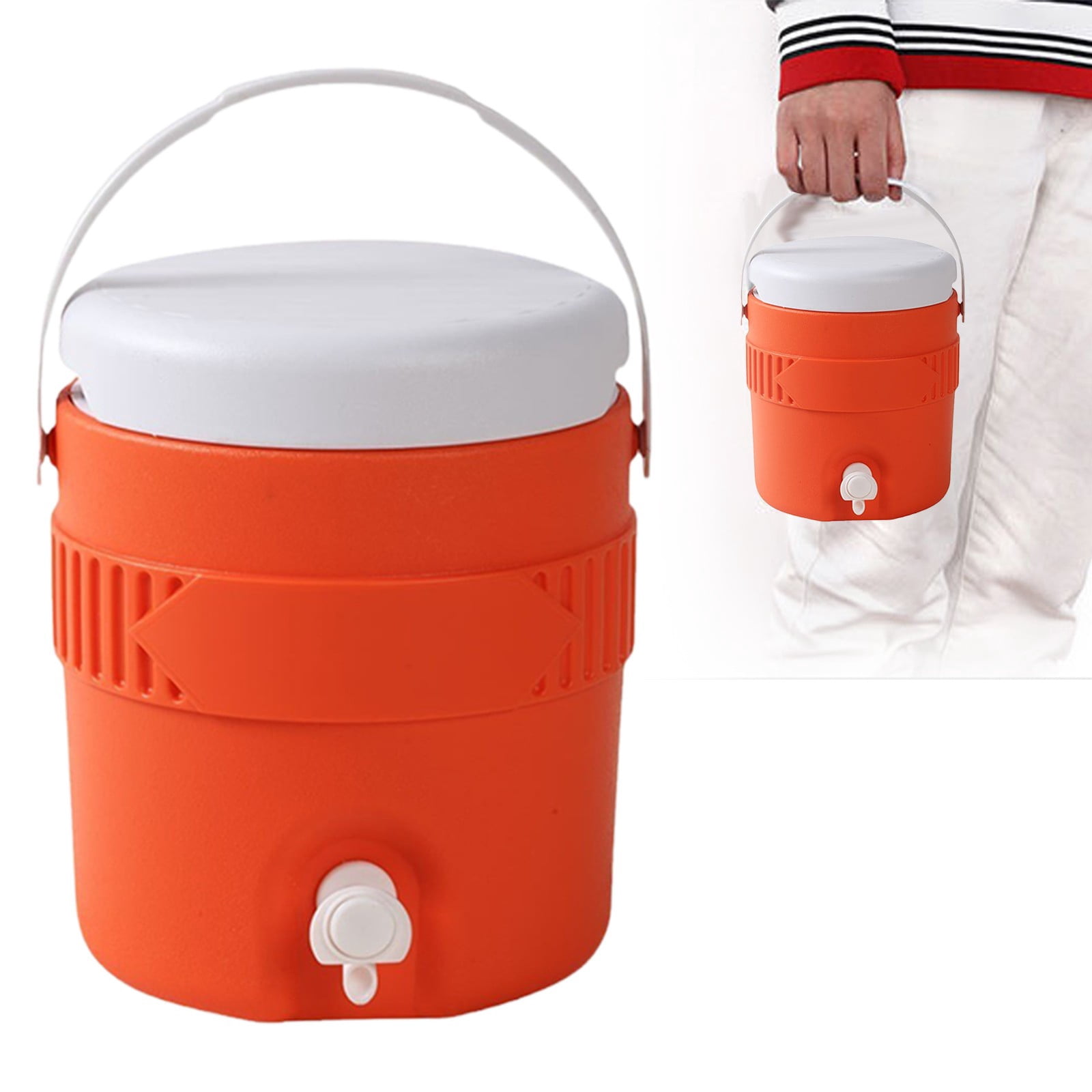 Kingtow 3.8L Food Grade Plastic Round Insulation Bucket 1 Gallon B ...