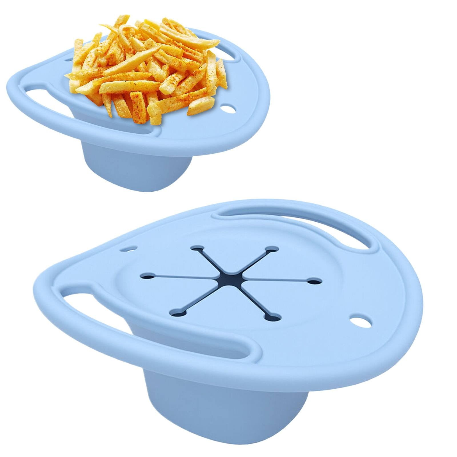 Kingtow Silicone Snack Tray Blue Kitchen Mat, Silicone Snack Container ...