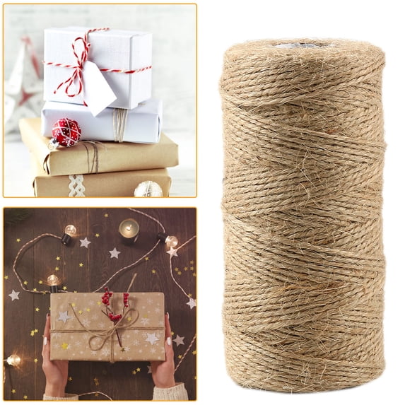 Kingtowag 100M Natural Handmade Hemp Rope 2Mm Diy, Hemp Twine Burlap ...