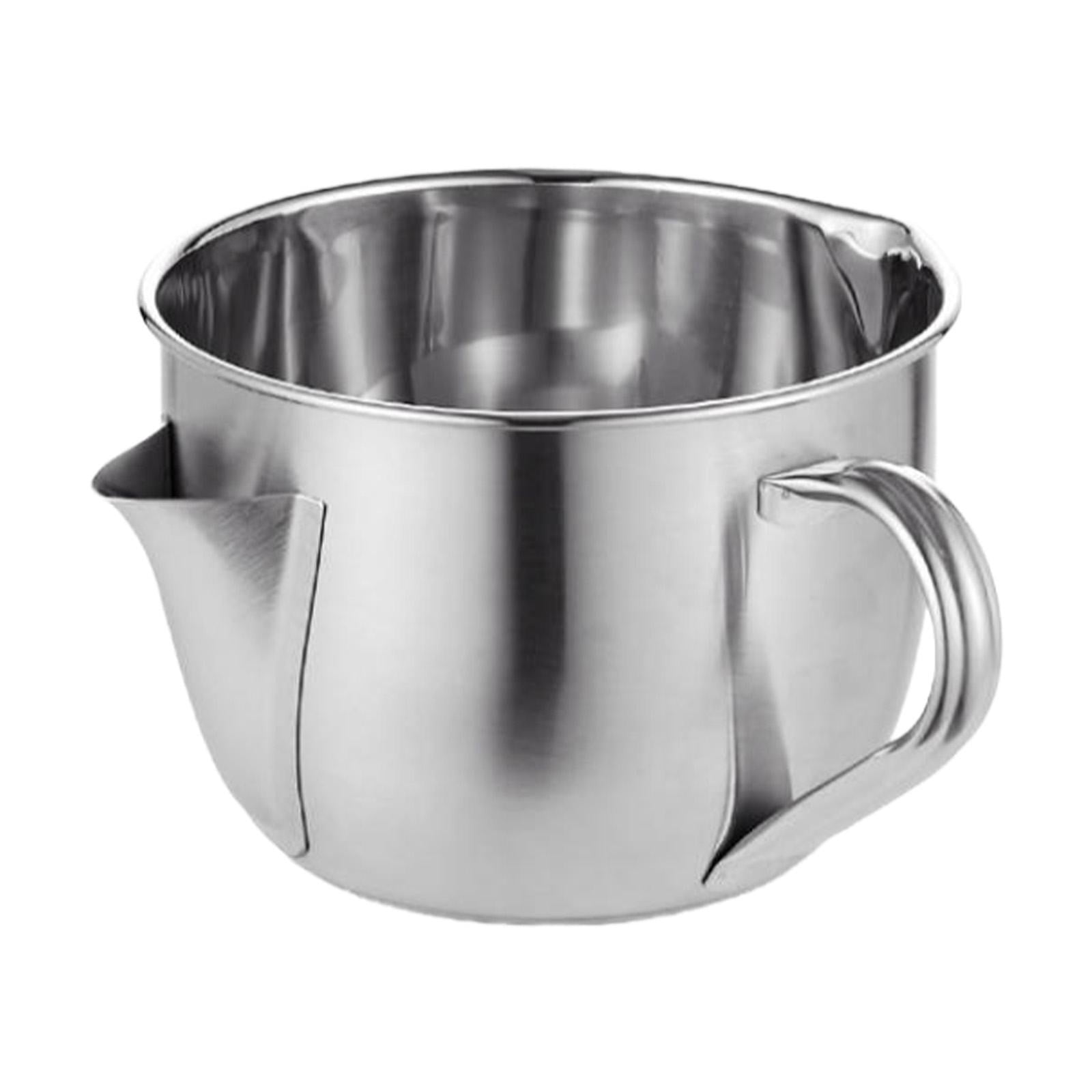 Kingtowag 1500ml Soup Oil Separator with Spout, Stainless Steel Broth ...