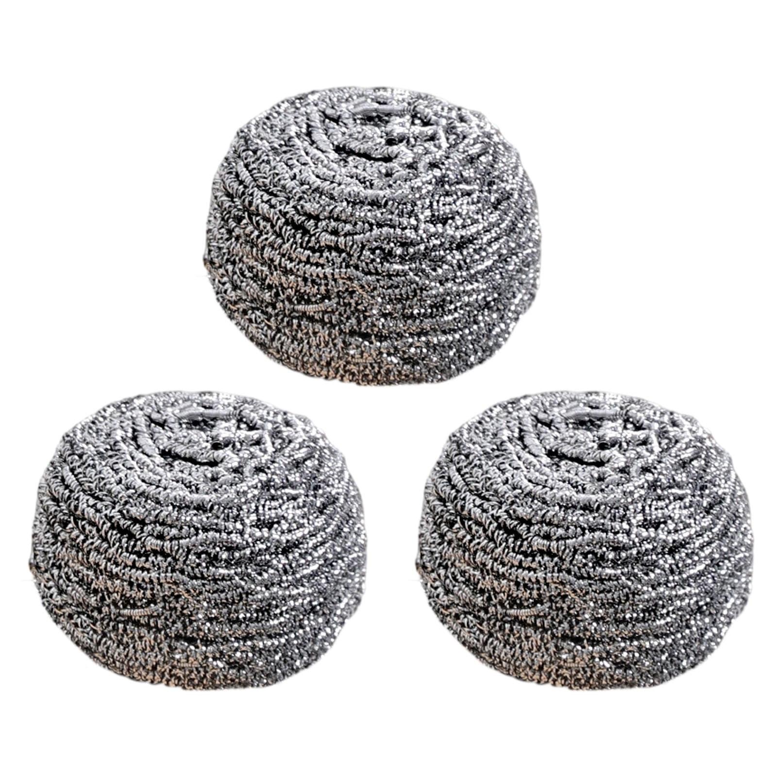 Kingtowag 5Pcs 304 Food Grade Stainless Steel Scrubbers, Reusable Metal ...