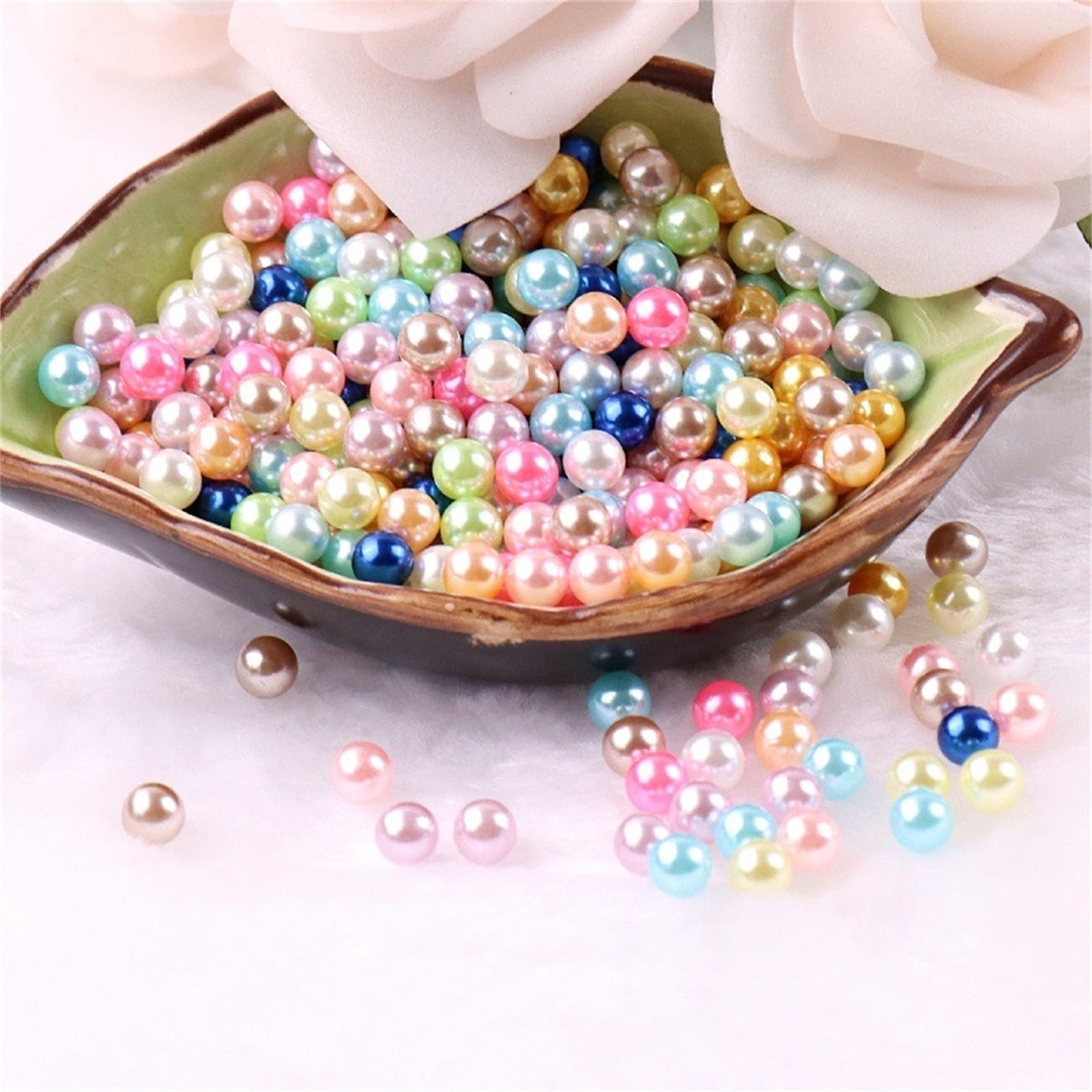 Kingtowag Plastic Pearl Beads (Diy Craft Spacers, Jewelry Making ...