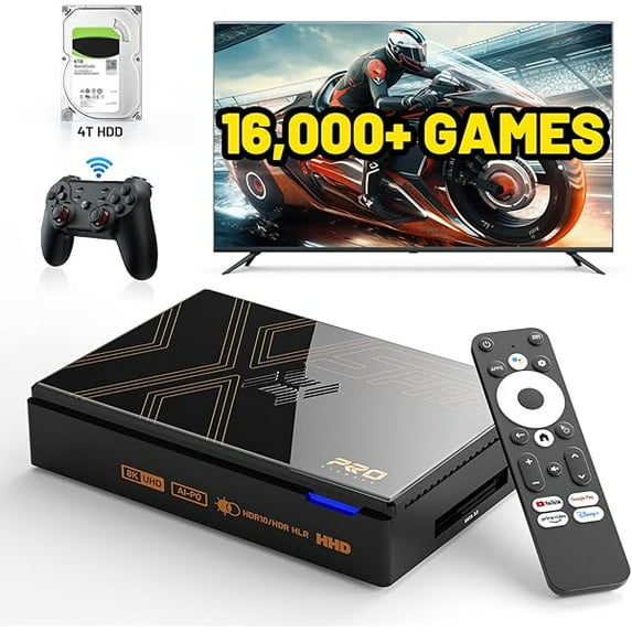 Kinhank Super Console X5 PRO Retro Gaming Console with 16000+Games ...