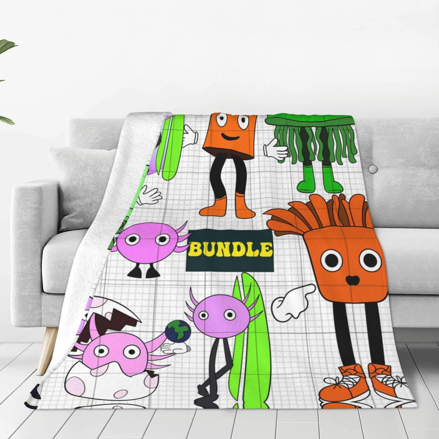 Kinito PET Throw Blanket Blanket for Couch Sofa Bed Lightweight Plush ...