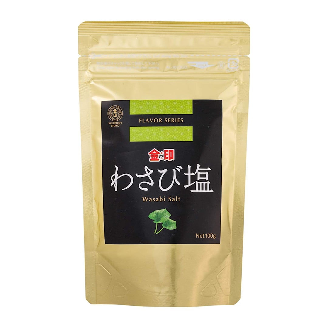 Kinjirushi Japanese Spicy Wasabi Salt, Flavor Series, 3.53oz/100g ...