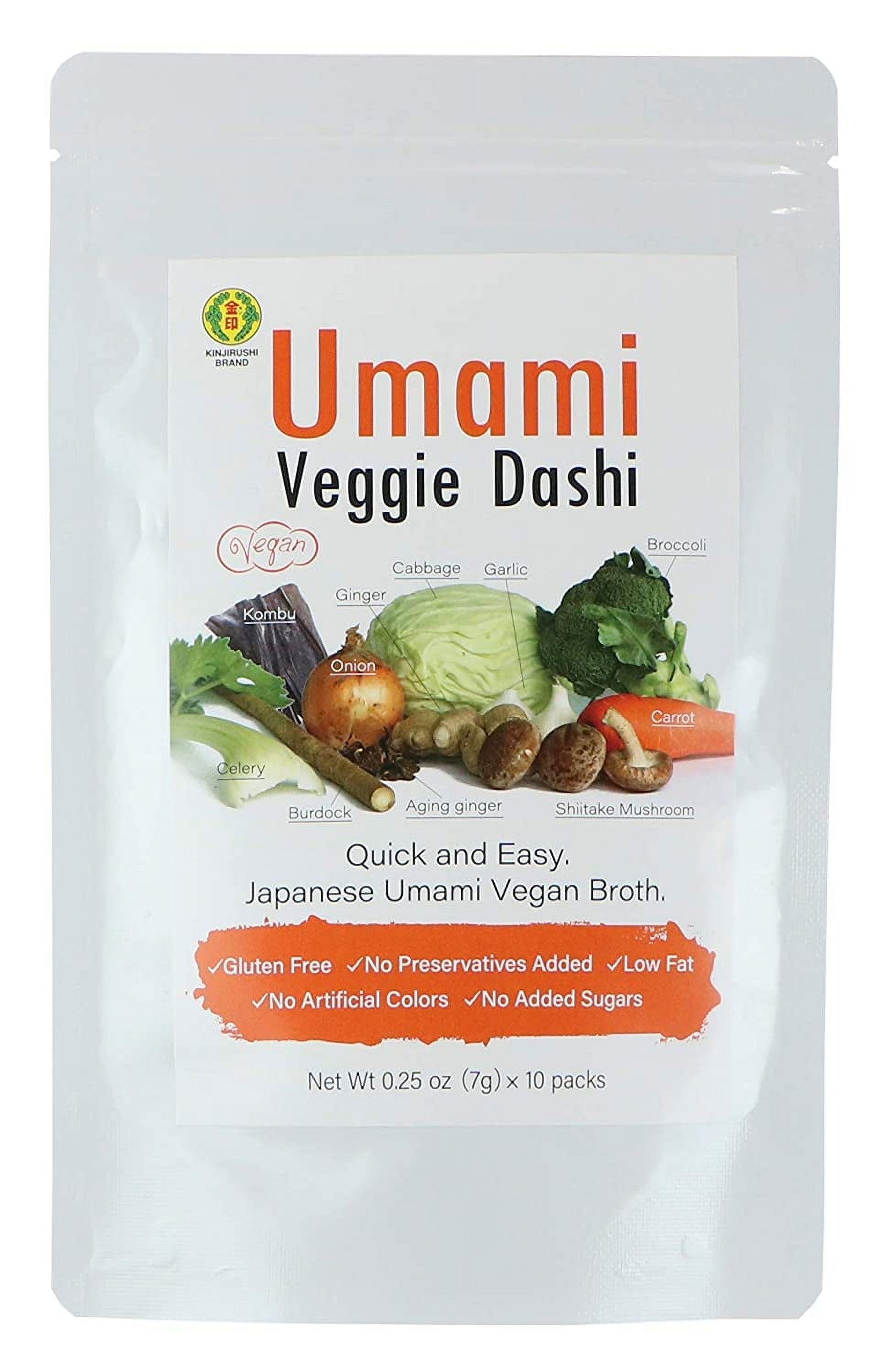Kinjirushi Umami Veggie Broth AKF18 Soup Packet Dashi Udon Noodles ...