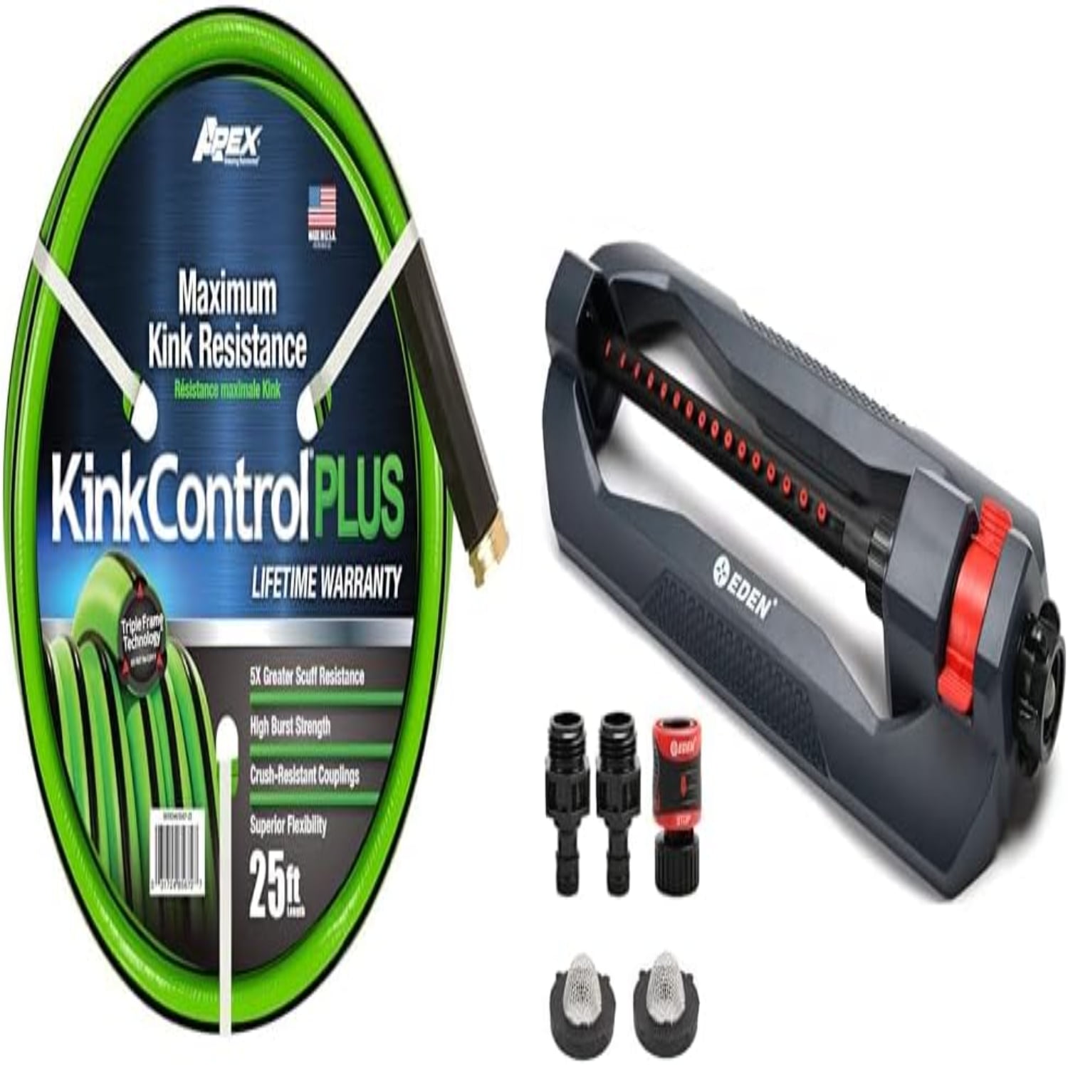 Kink Control Plus Water Hose 100ft - High Burst Strength and Superior ...