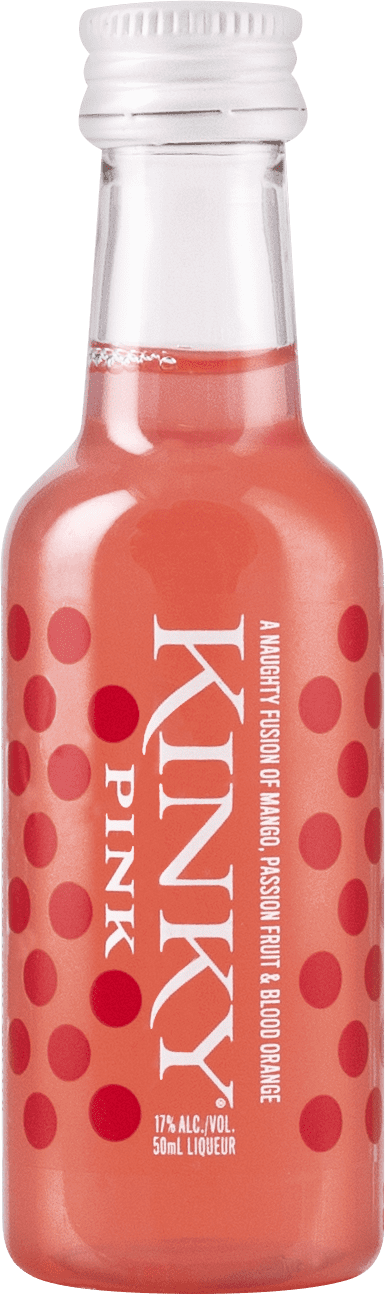 Kinky Cocktails Pink Liqueur Vodka 34 Proof 50ml Plastic Bottle 1 7