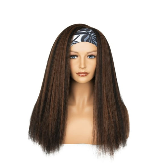 Kinky Straight Headband Wig, Soft & Natural as Human Hair, Glueless ...