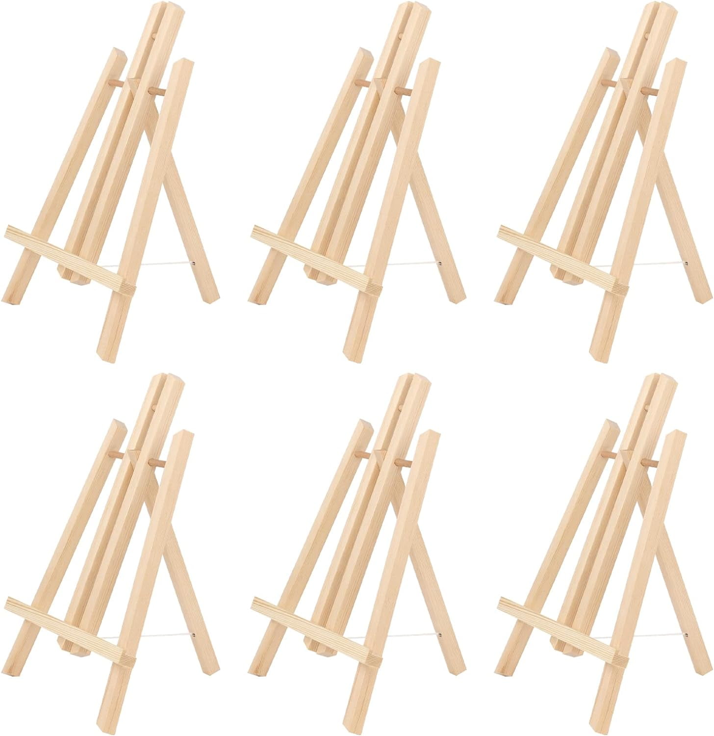 Kinlink 11.8 Inch Tall Wood Easels for Display Set of 6, Display Easel ...