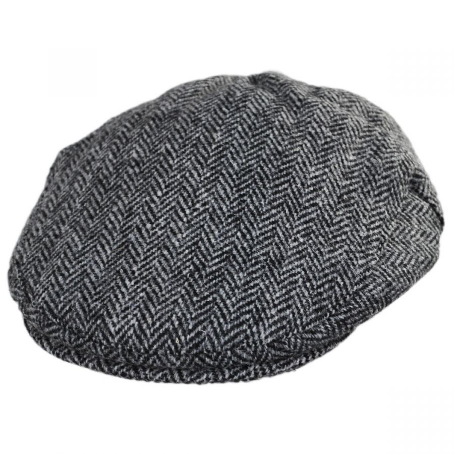 Kinloch Harris Tweed Wool Ivy Cap - M - Black/Gray - Walmart.com